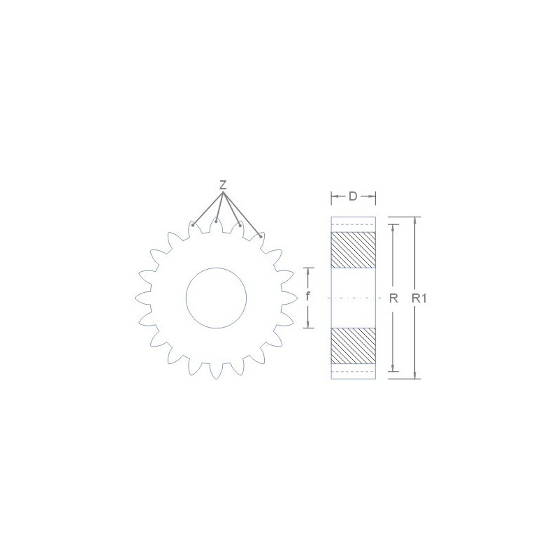 RB MODEL Gear M0,5 Type 012.43