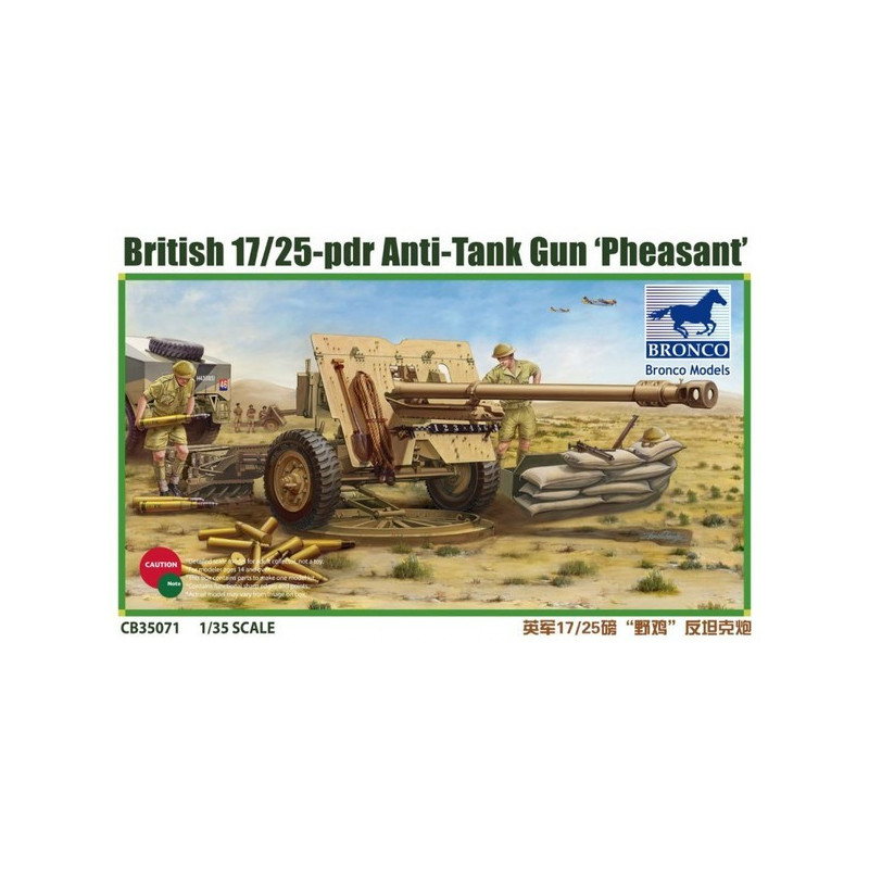 BRONCO British 17/25 pdr Anti-Tank Gun PHEASANT